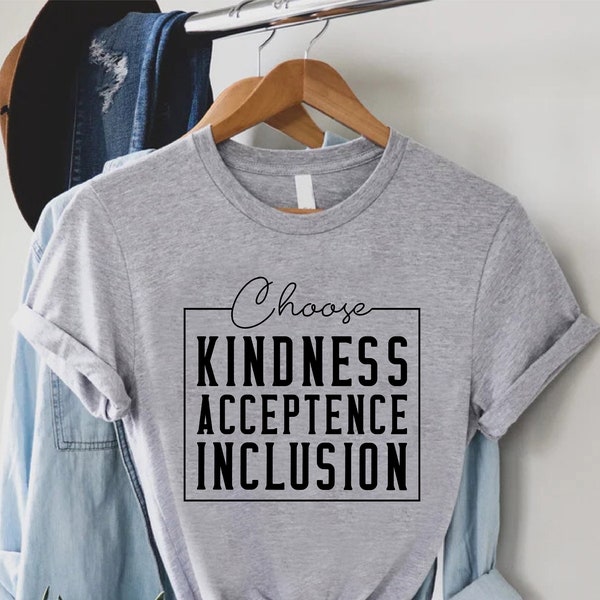 Kindness Acceptance Inclusion Svg - Etsy
