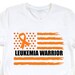 Leukemia Warrior American Flag Shirt,leukemia Warrior Gift,leukemia ...