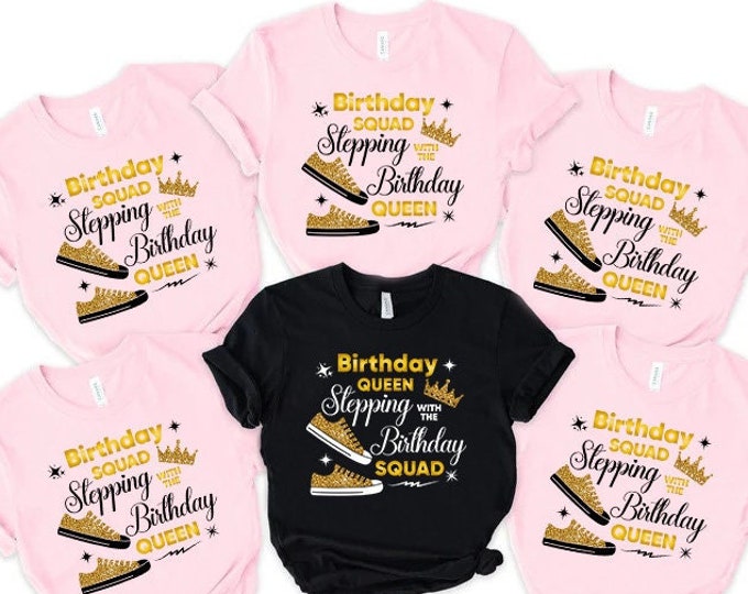 Birthday Group T-shirts, Girls Birthday Squad Shirts, Birthday Queen ...