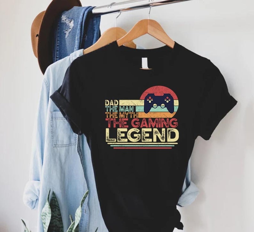 Gamer Dad Shirt,fathers Day Gift,dad the Man the Myth the Gaming Legend ...