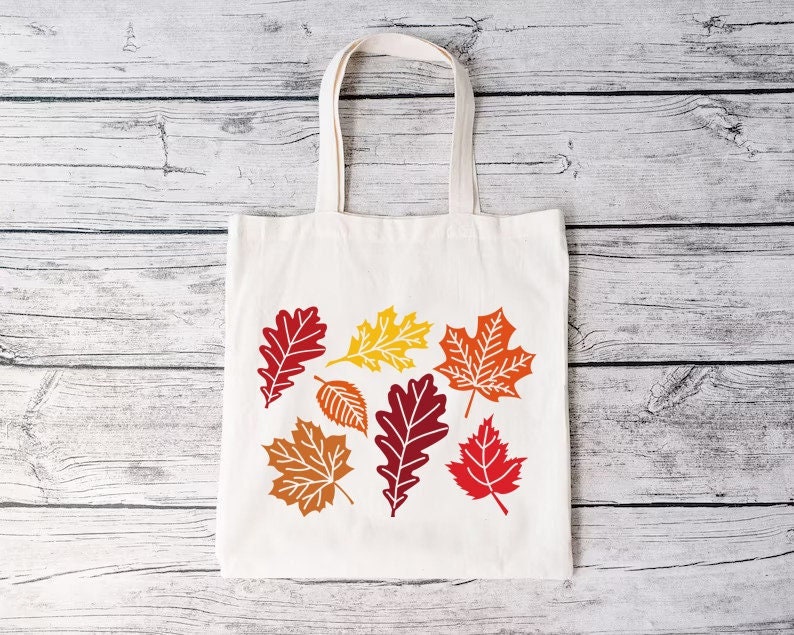 Fall Leaves Tote Bag,fall Gifts for Women,autumn Leaves Shopping Bag ...