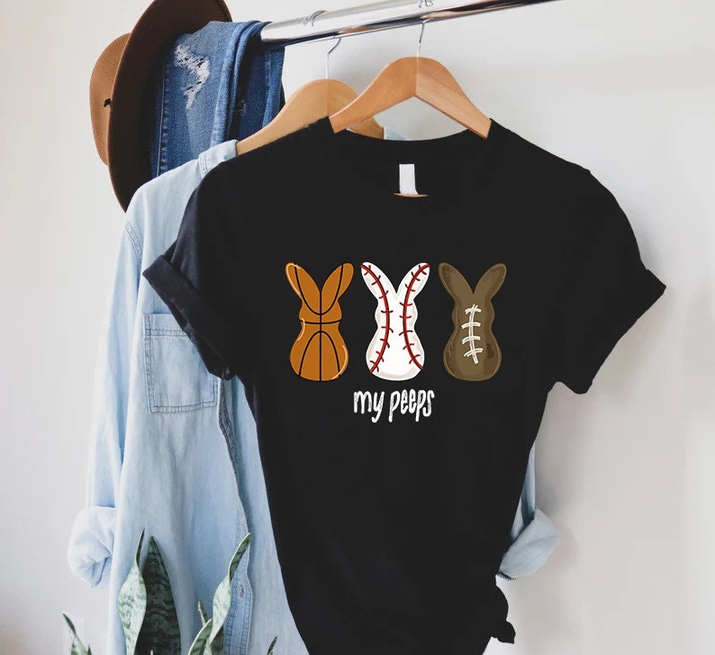 My Peeps Shirt,easter Bunnies Shirt,sports Ball Easter Shirt,sports ...