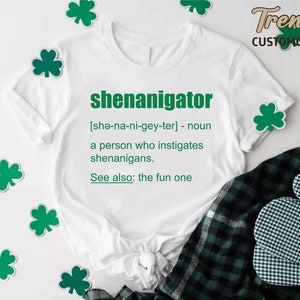 Shenanigator Definition Shirt,shenanigans Coordinator Tshirt,st ...