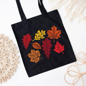 Fall Leaves Tote Bag,fall Gifts for Women,autumn Leaves Shopping Bag ...