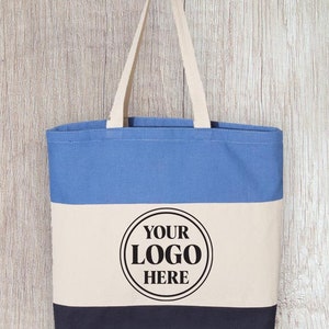Custom Tote Bags,personalized Tri Color Tote Bags,print Your Logo ...