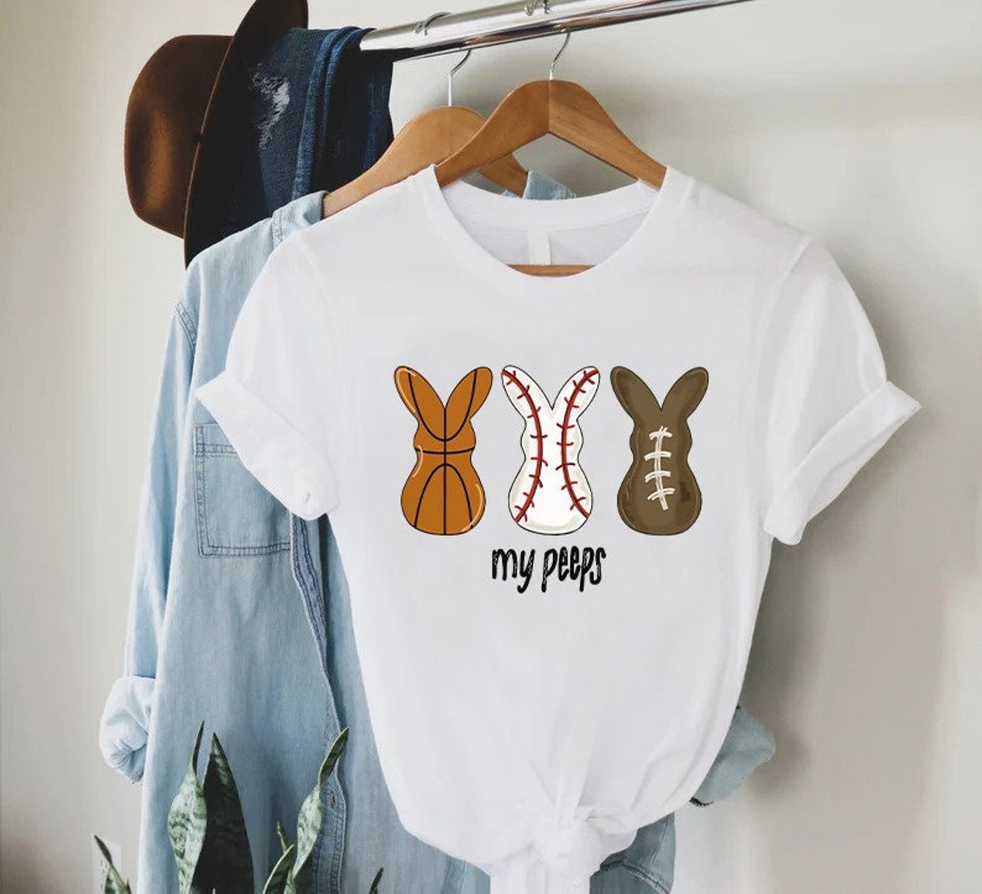 My Peeps Shirt,easter Bunnies Shirt,sports Ball Easter Shirt,sports ...