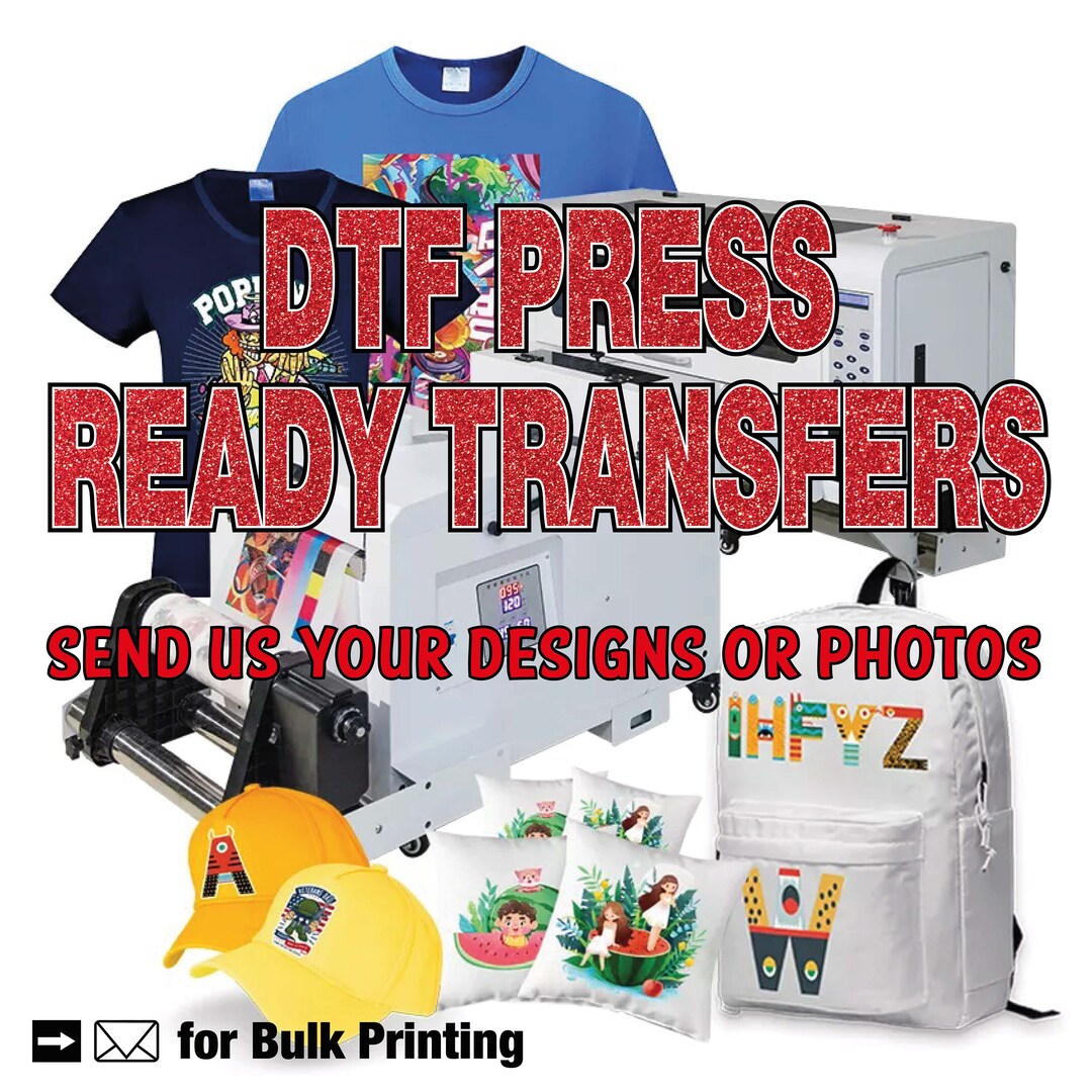 Custom DTF Transfers,full Color Direct to Film Heat Transfer,personalized Dtf Transfers Ready ...