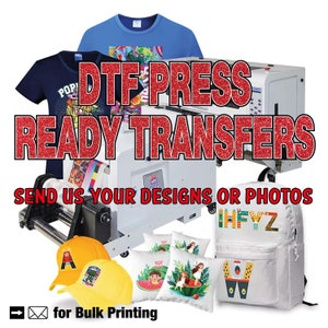 Custom DTF Transfers,full Color Direct to Film Heat Transfer ...