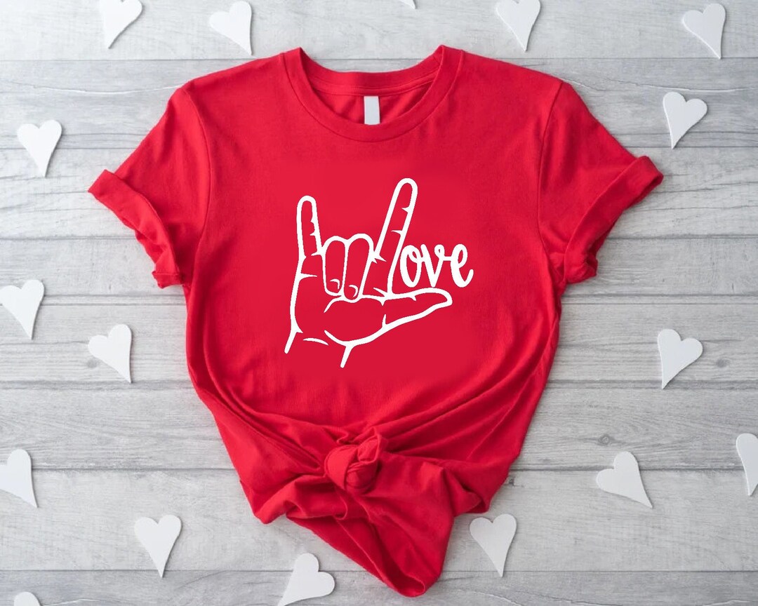 I Love Sign Language Shirt,i Love You Shirt,valentines Day Shirt,love ...