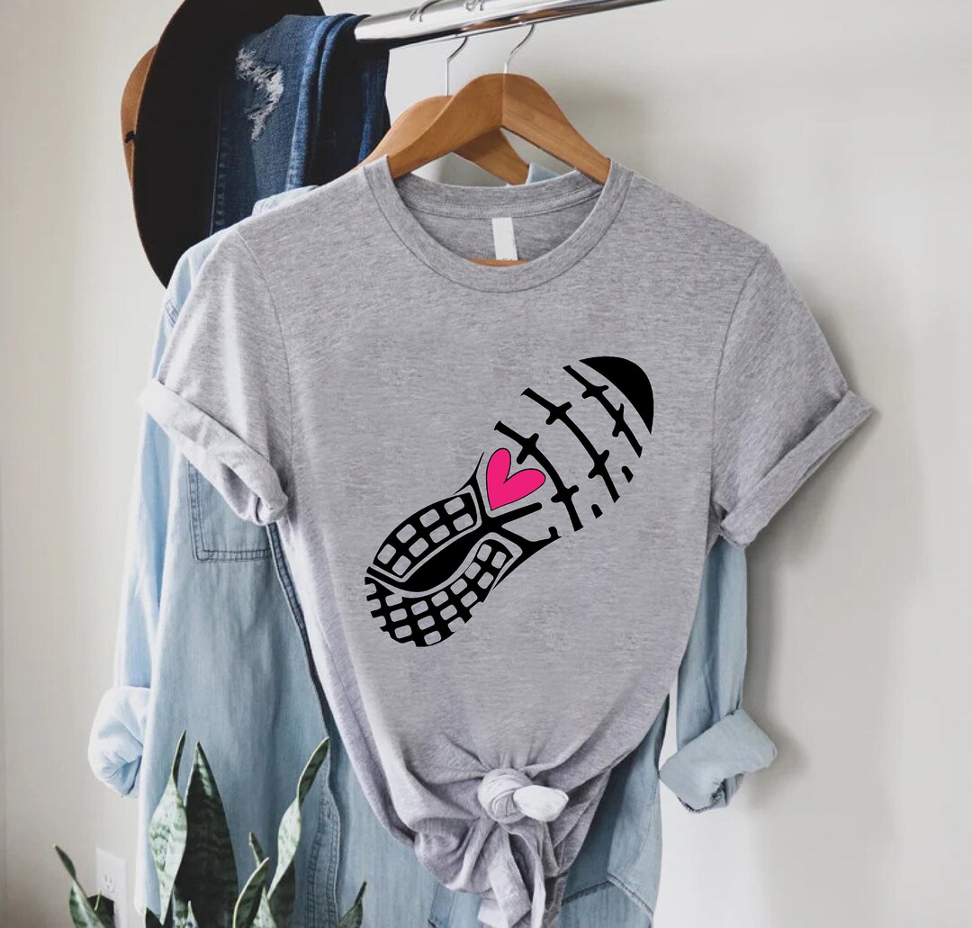Love Running Shirt,runner Shirt for Women,running Shoe With Heart,gift ...