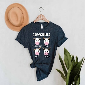 Cowculus Funny Math Shirt, Math Teacher Gift, Math Men's Women's Shirt ...