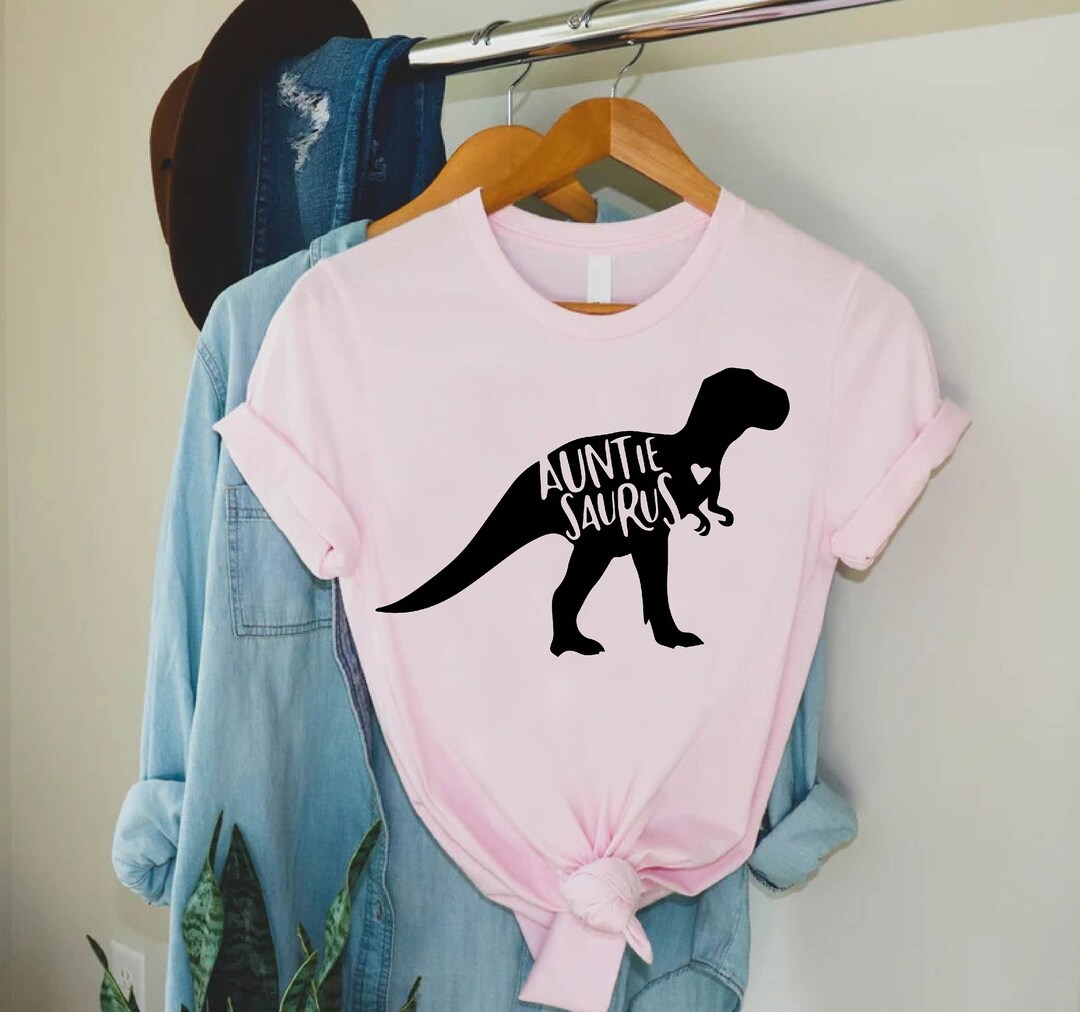 Auntie Saurus Shirt,funny Aunt Gif,dinosaur Auntie Tee,new Aunt ...