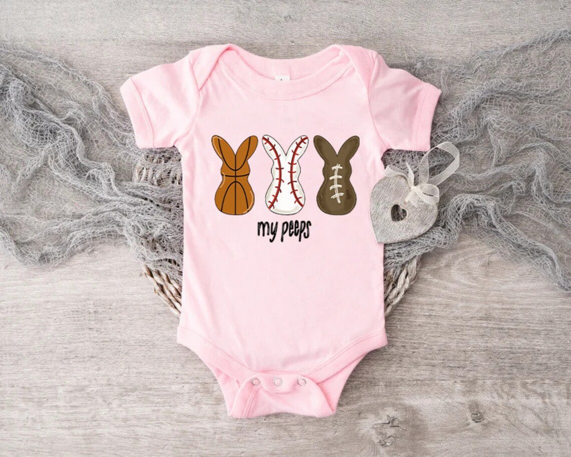 My Peeps Shirt,easter Bunnies Shirt,sports Ball Easter Shirt,sports ...