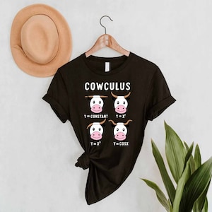Cowculus Funny Math Shirt, Math Teacher Gift, Math Men's Women's Shirt ...