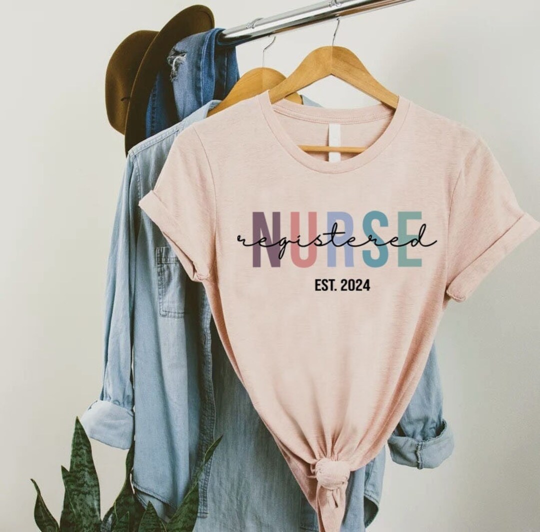 Custom Registered Nurse Shirt,customized Year RN Tshirt,registered ...
