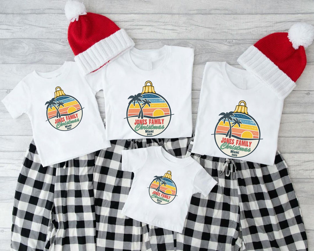 Custom Family Christmas Vacation Shirts,matching Beach Christmas Shirts ...