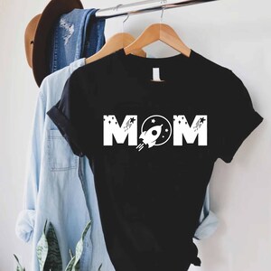 Space Mom Shirt,mama Space Shirt,moon T-shirt,outer Space Shirt,space ...