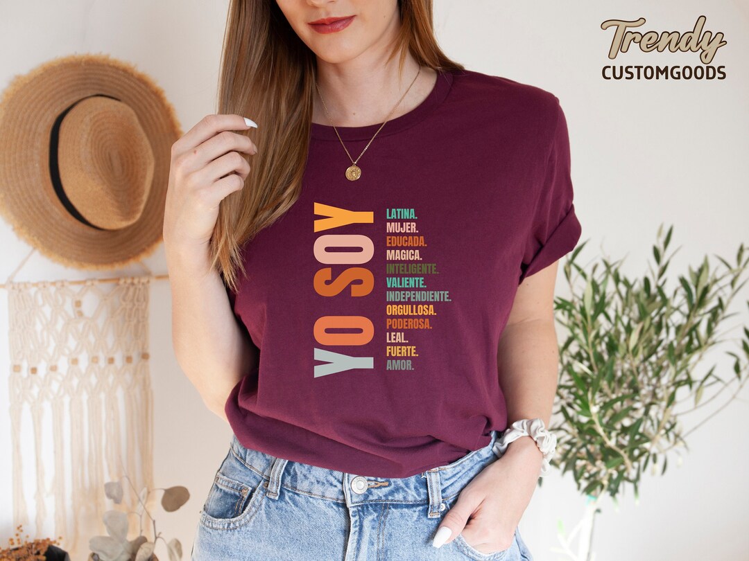 Yo Soy Shirt,mujer Latina Tshirt,educada Magica Tee,educated Latina ...