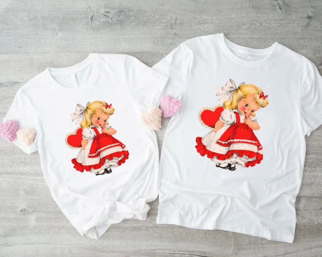 Vintage Valentines Day Shirt,valentines Shirt for Women,valentines Girl ...