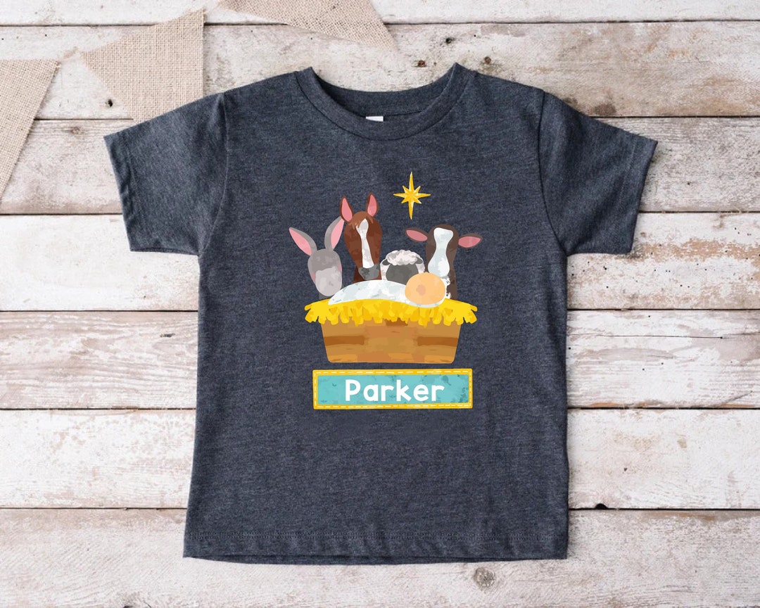 Personalized Nativity Shirt for Kids,custom Manger Scene Toddler Tshirt ...