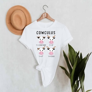 Cowculus Funny Math Shirt, Math Teacher Gift, Math Men's Women's Shirt ...