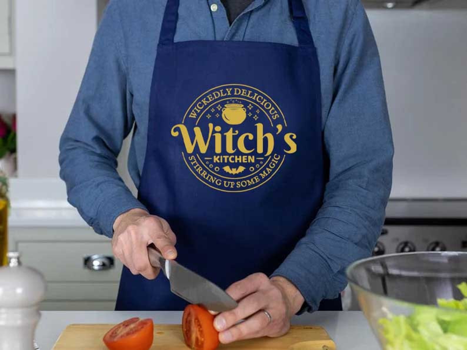 Kitchen Witch Apron,womens Cooking Apron,kitchen Witch Gift,funny ...