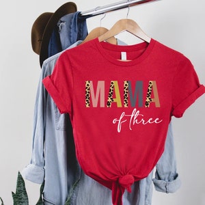 Mama Shirt,custom Mama of Three Shirt,mothers Day Gift,pregnancy ...