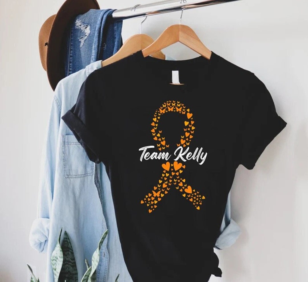 Personalized Leukemia Cancer Ribbon Shirt,custom Cancer Team T-shirt ...