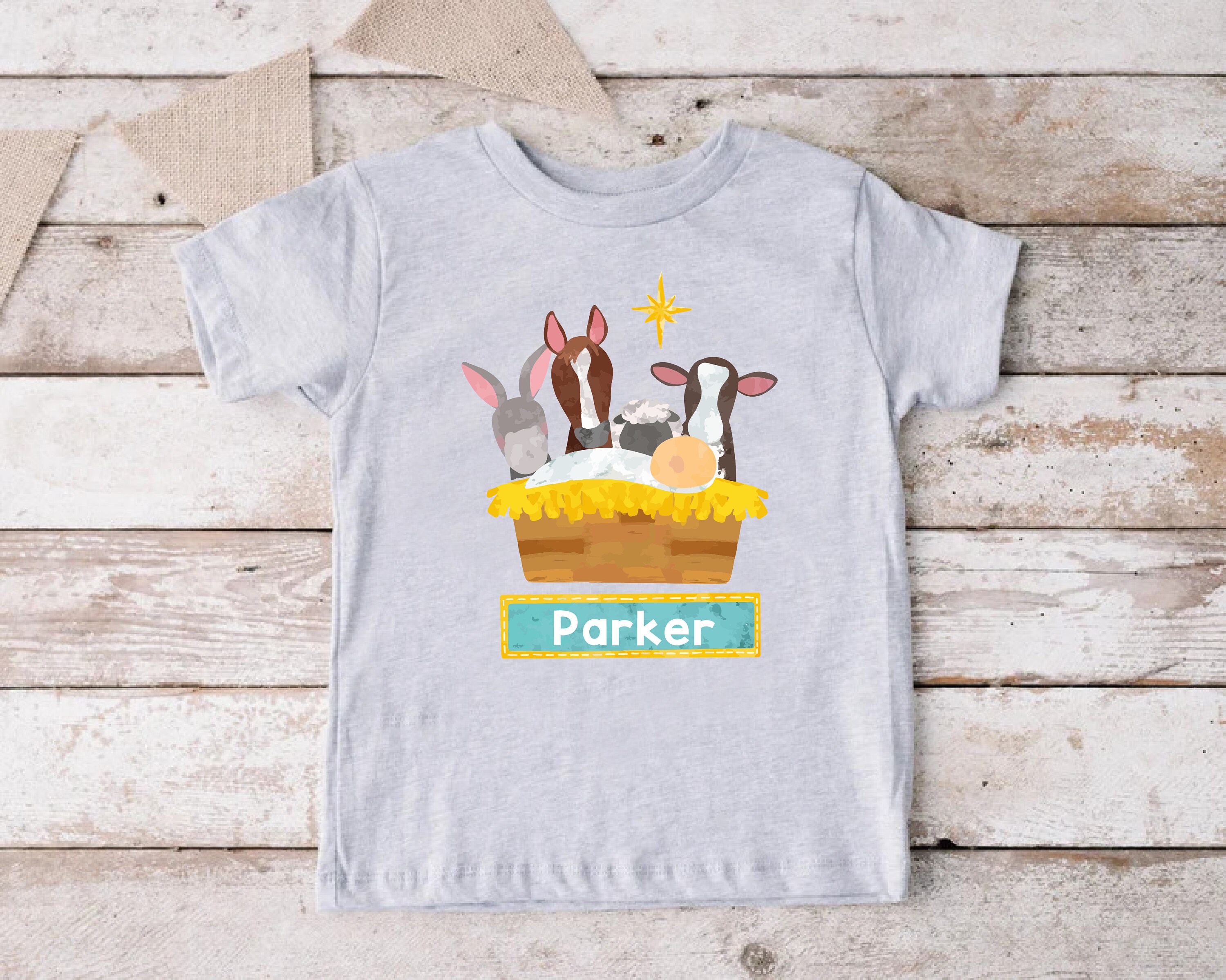 Personalized Nativity Shirt for Kids,custom Manger Scene Toddler Tshirt ...
