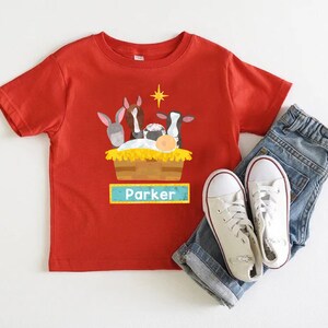 Personalized Nativity Shirt for Kids,custom Manger Scene Toddler Tshirt ...