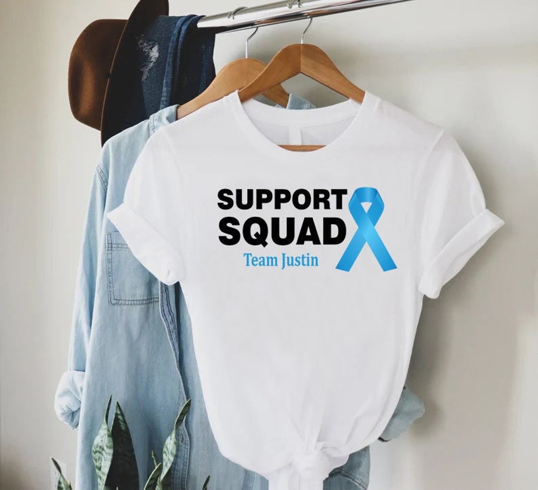Custom Prostate Cancer Support Squad Shirt,cancer Awareness Tee,cancer ...
