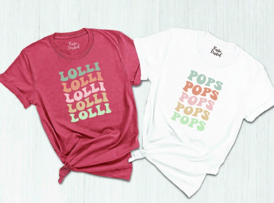 Lolli and Pops Shirt,new Grandma & Grandpa Matching Shirts,grandma and ...