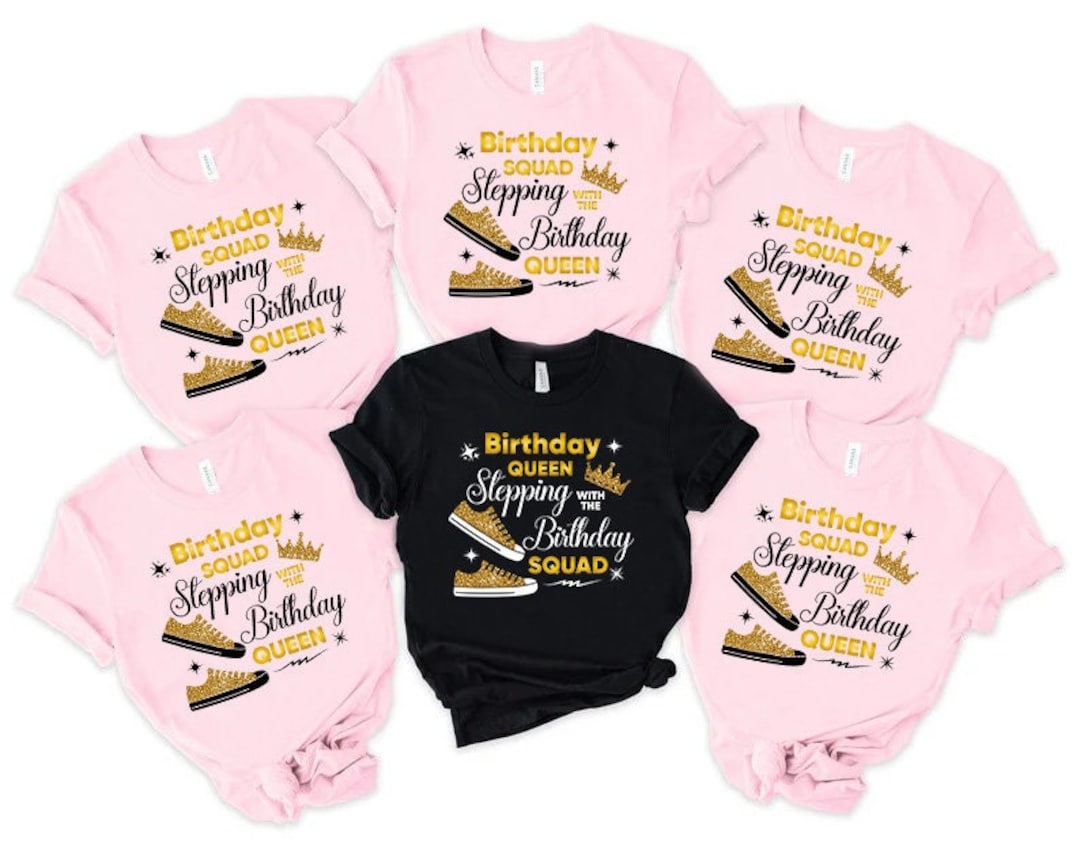 Birthday Squad Shirts,birthday Queen Shirt,matching Birthday Party ...