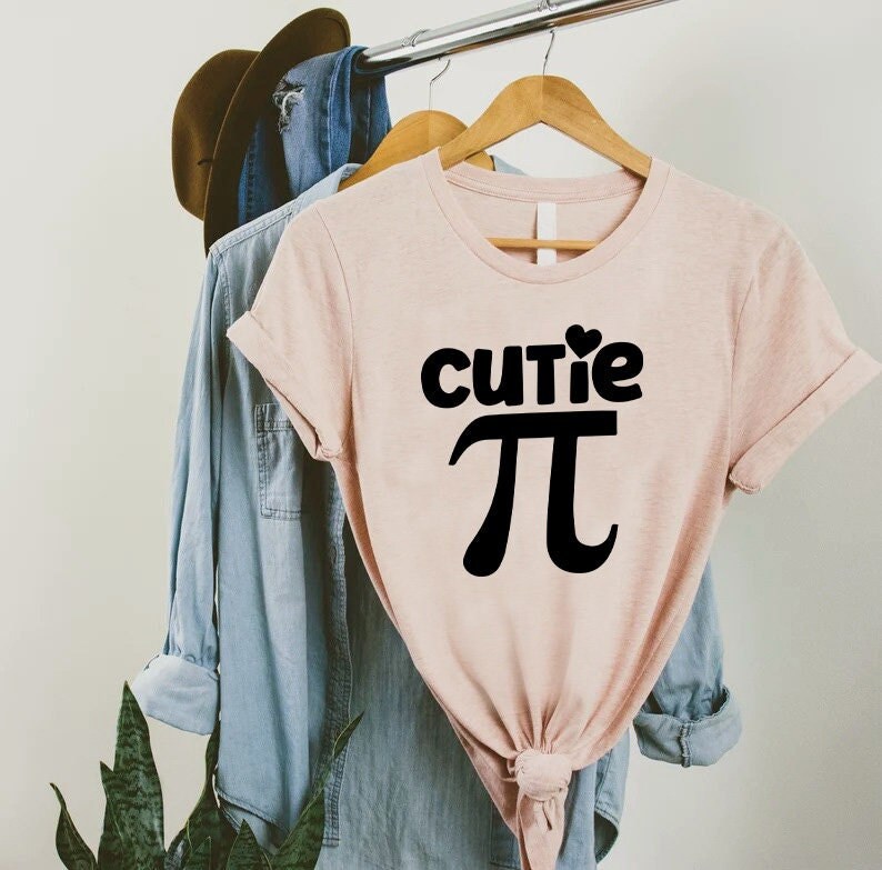Cutie Pi Shirt,math Teacher Apparel,pi Day Gift,math Lover Tee,3.14 Tee ...