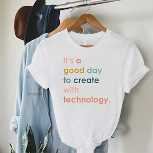 Technology Teacher Shirt,retro Tech Teacher Shirt,stem Teacher Tee ...
