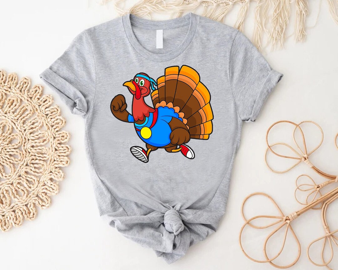 Turkey Shirt,thanksgiving Trot Tshirt,thankful Tee,funny Turkey Trot ...