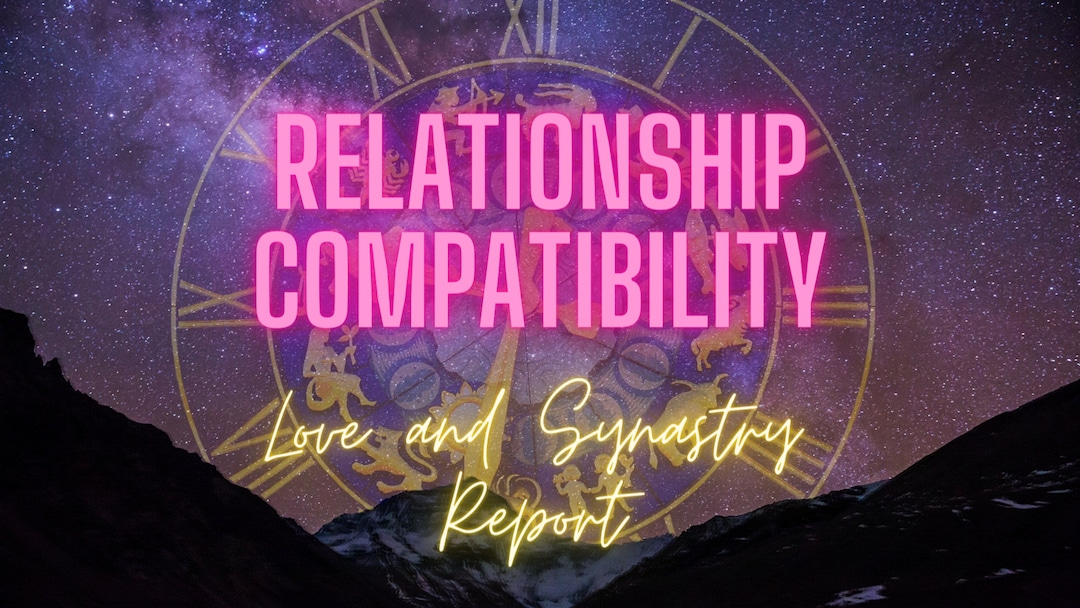 Relationship Compatibility Chart Reading | Love & Synastry Report - Etsy