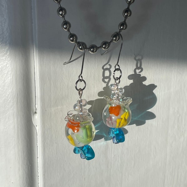Fish Bowl Earrings - Etsy