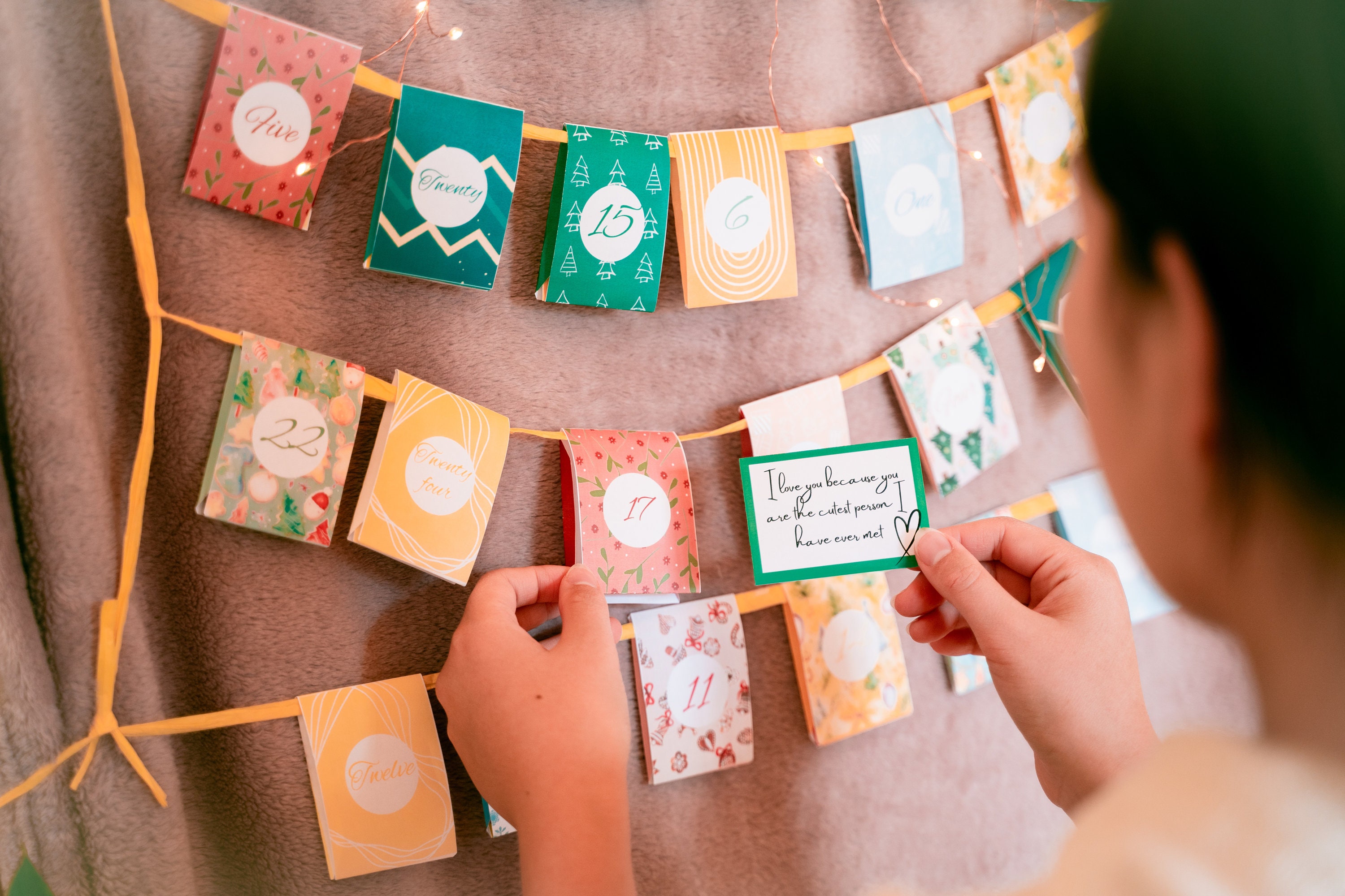 Printable Advent Calendar With Love Messages for Your Partner ...