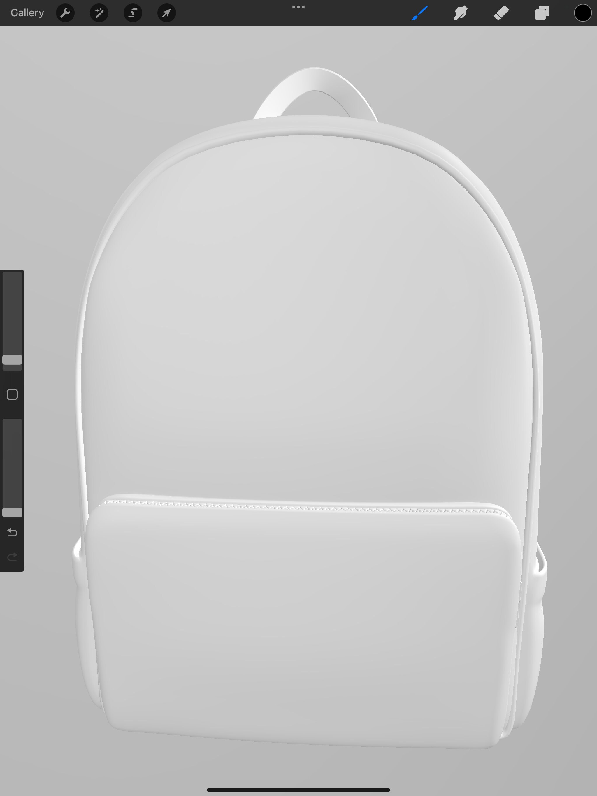 1 X Backpack 3D Model for Procreate 3D Digital Painting on iPad | Taken ...