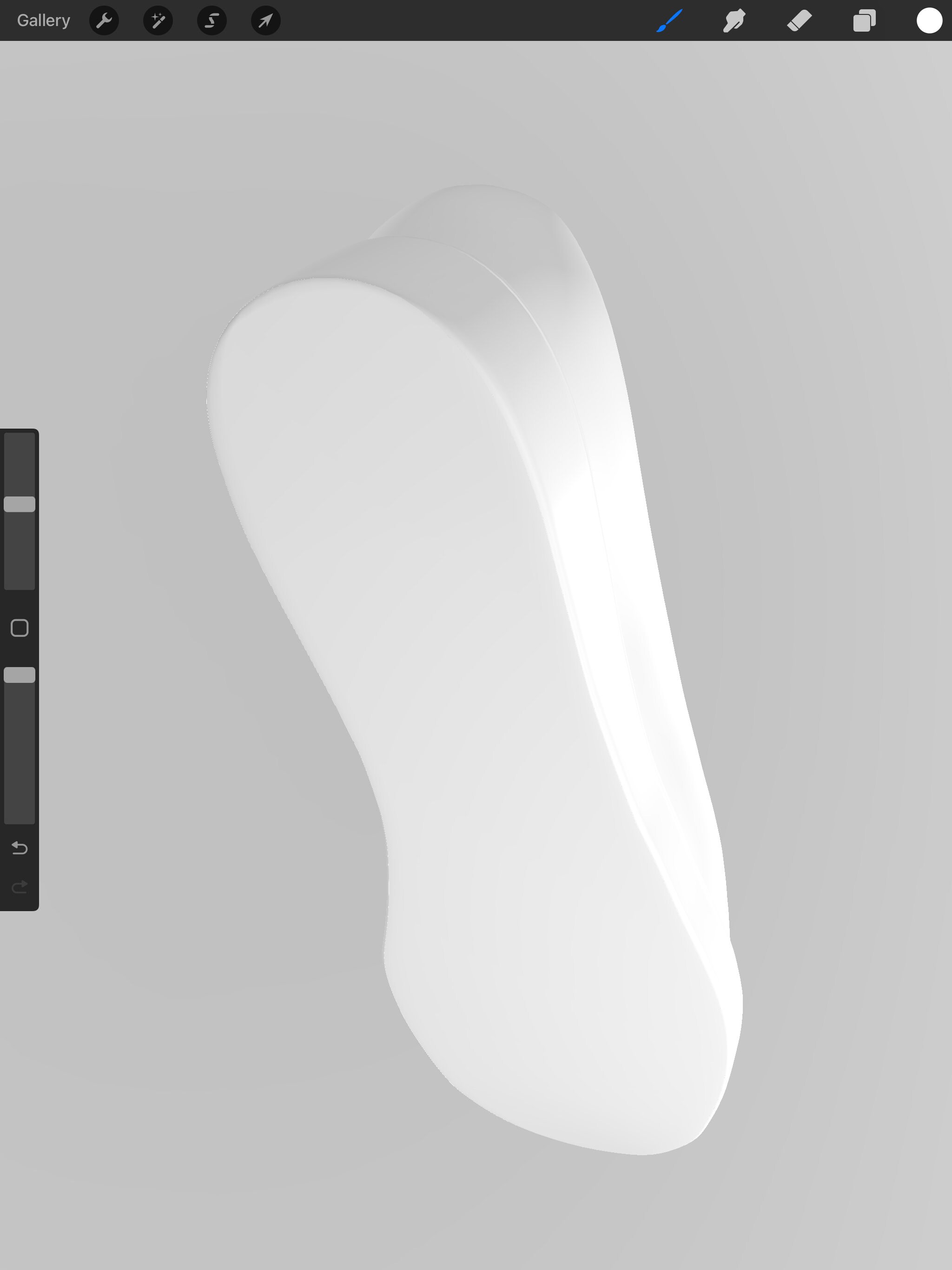 1 X Ballet Flat Shoe 3D Model for Procreate 3D Digital Painting on iPad ...