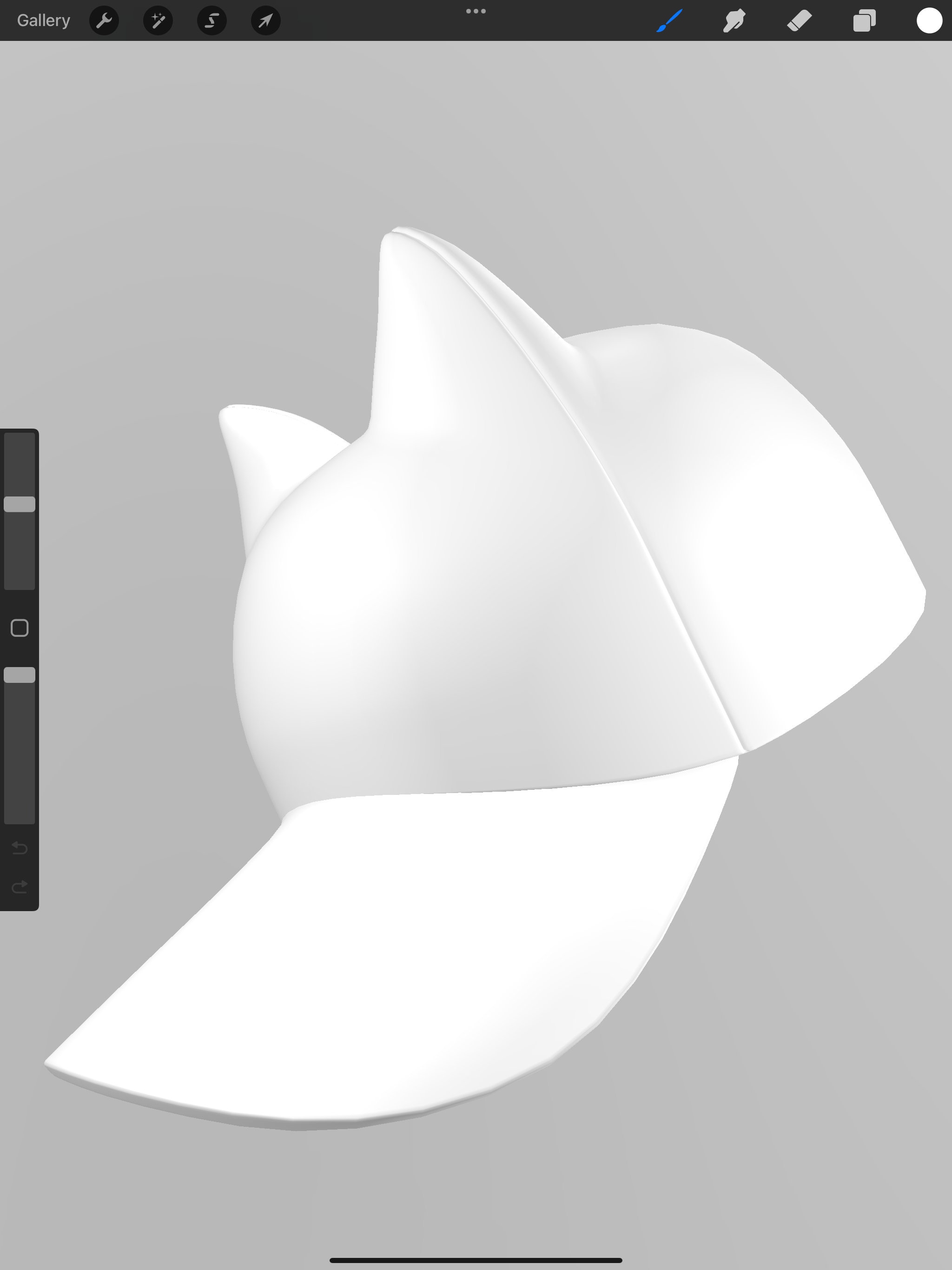 1 X Cat Ears Hat 3D Model for Procreate 3D Digital Painting on iPad ...