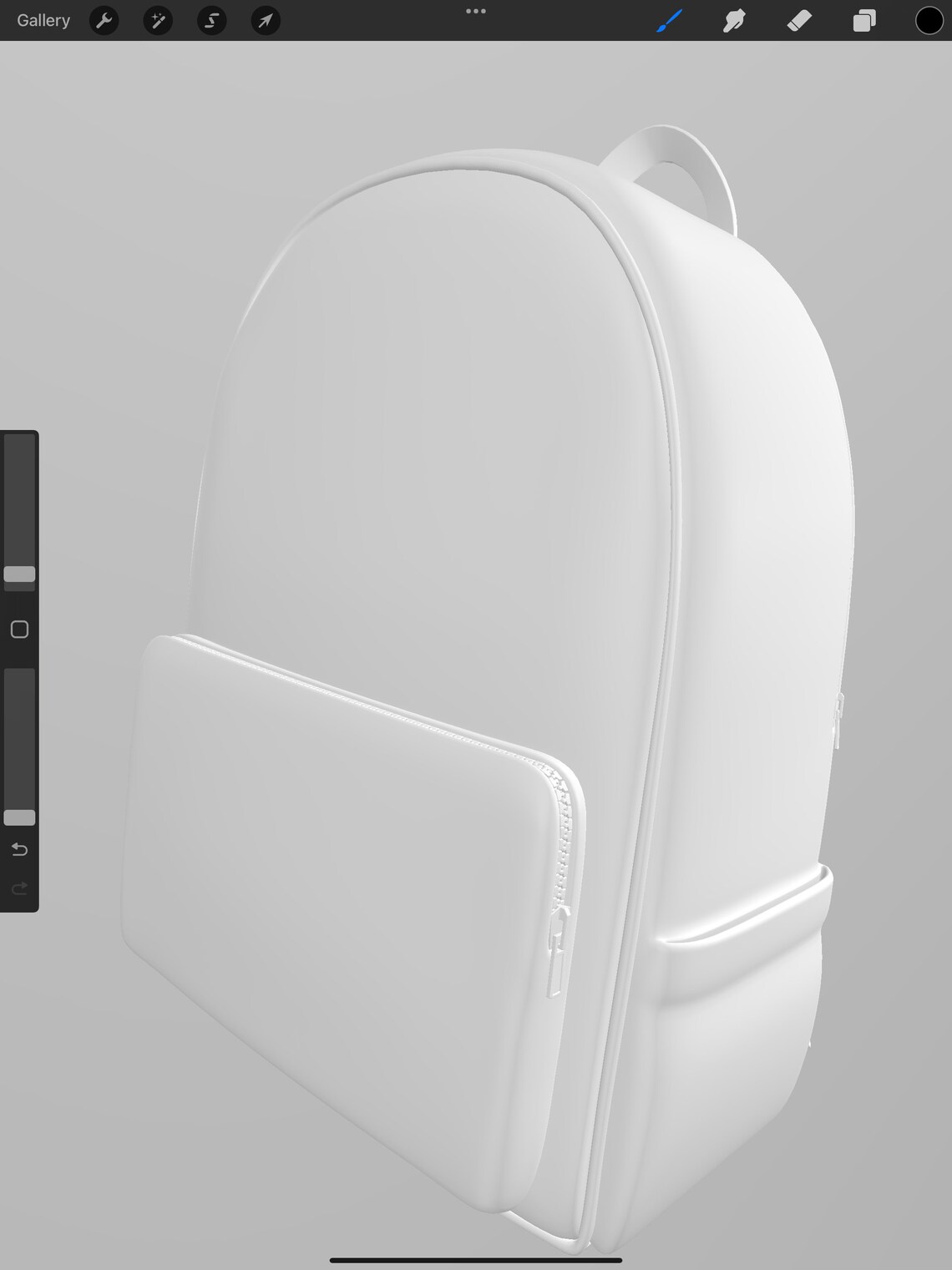 1 X Backpack 3D Model for Procreate 3D Digital Painting on iPad Taken ...