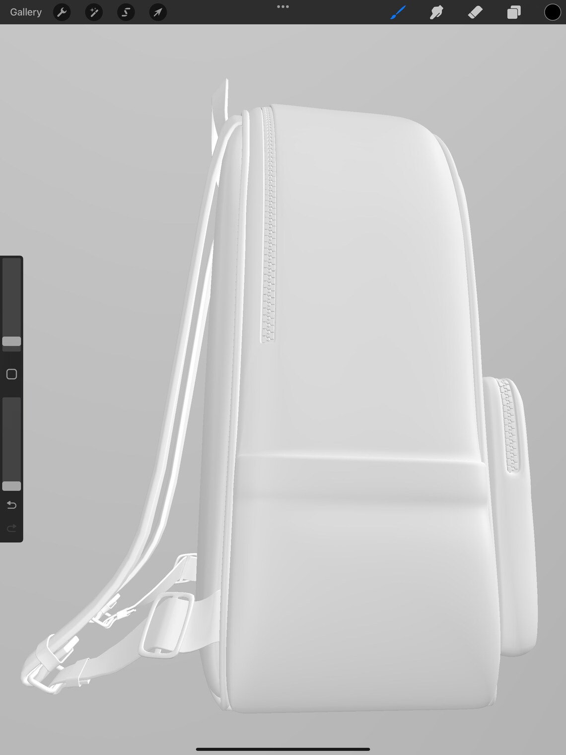 1 X Backpack 3D Model for Procreate 3D Digital Painting on iPad | Taken ...