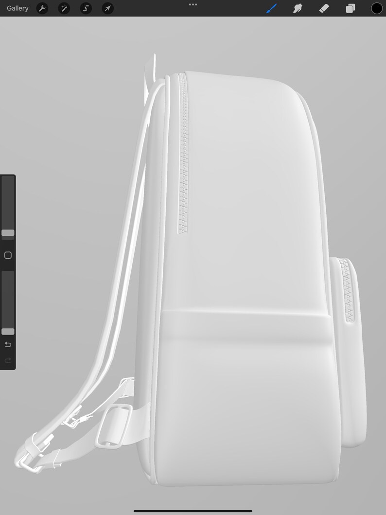 1 X Backpack 3D Model for Procreate 3D Digital Painting on iPad | Taken ...