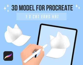 1 X Backpack 3D Model for Procreate 3D Digital Painting on iPad Taken ...