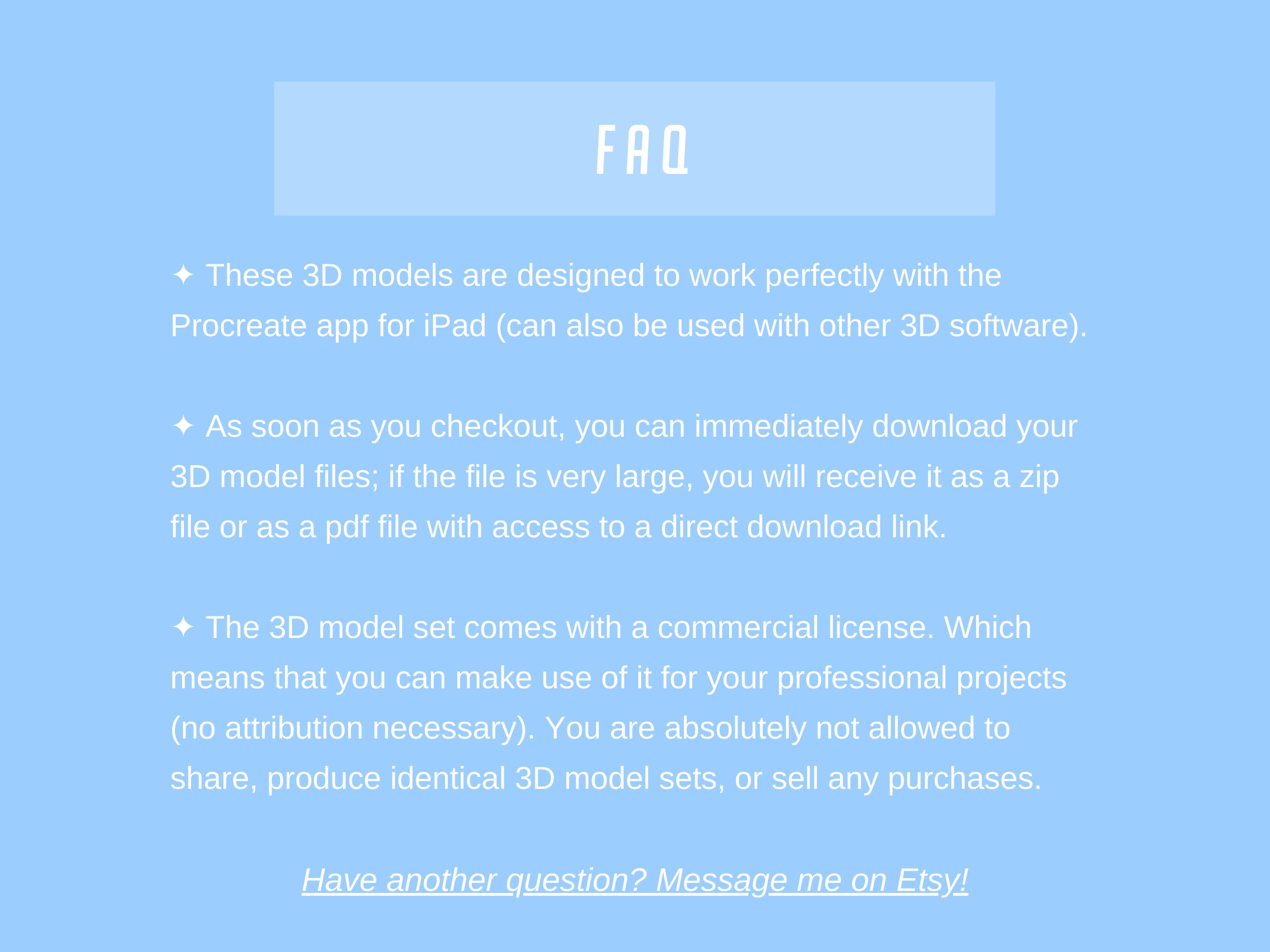 3 X Hats 3D Procreate Model Pack Baseball Hat Beanie Cat Ears 3D ...