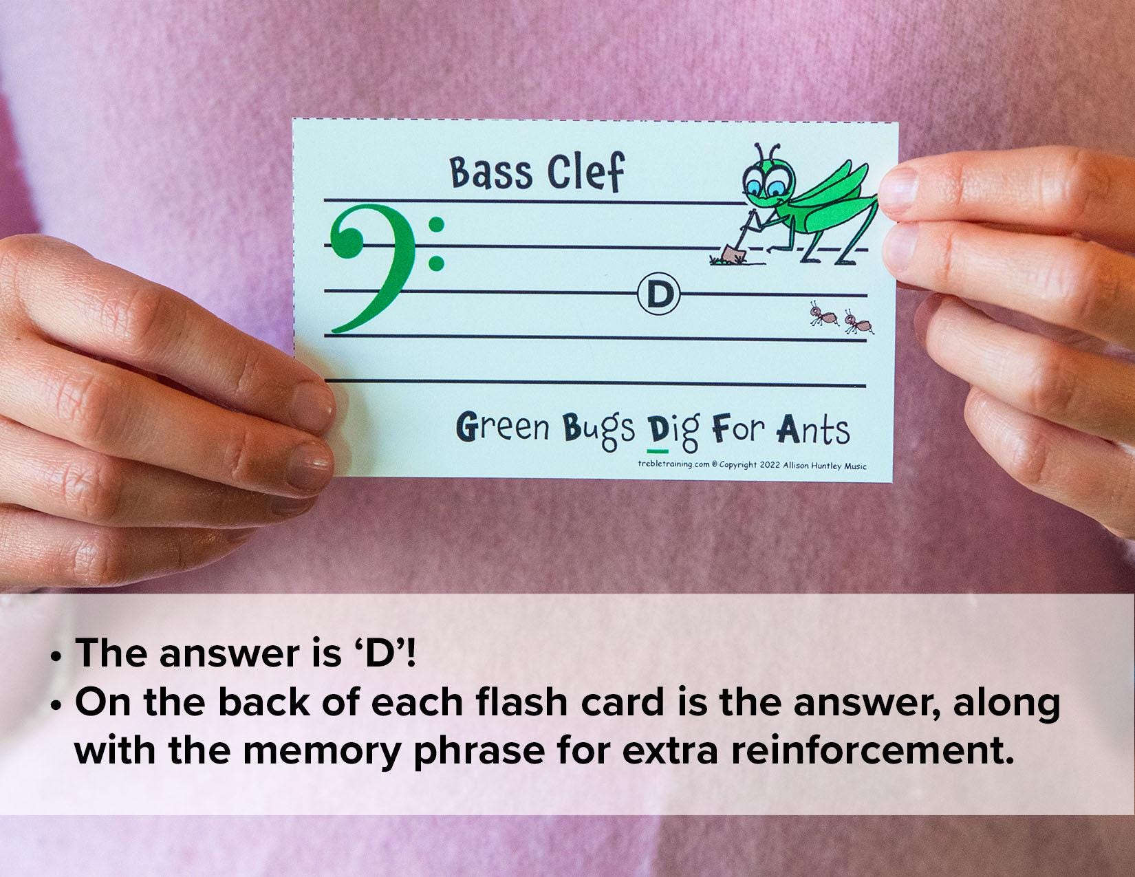 Memorize Notes in the Grand Staff With Music Memory Flash Cards - Etsy