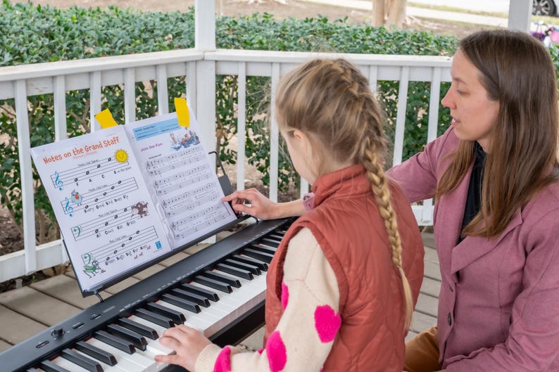 Memorize Piano Notes in the Grand Staff With Music Mnemonics (digital ...