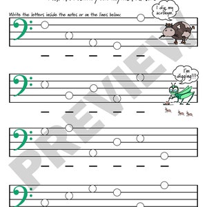 Memorize Notes in the Grand Staff With Music Memory Phrases Worksheets ...